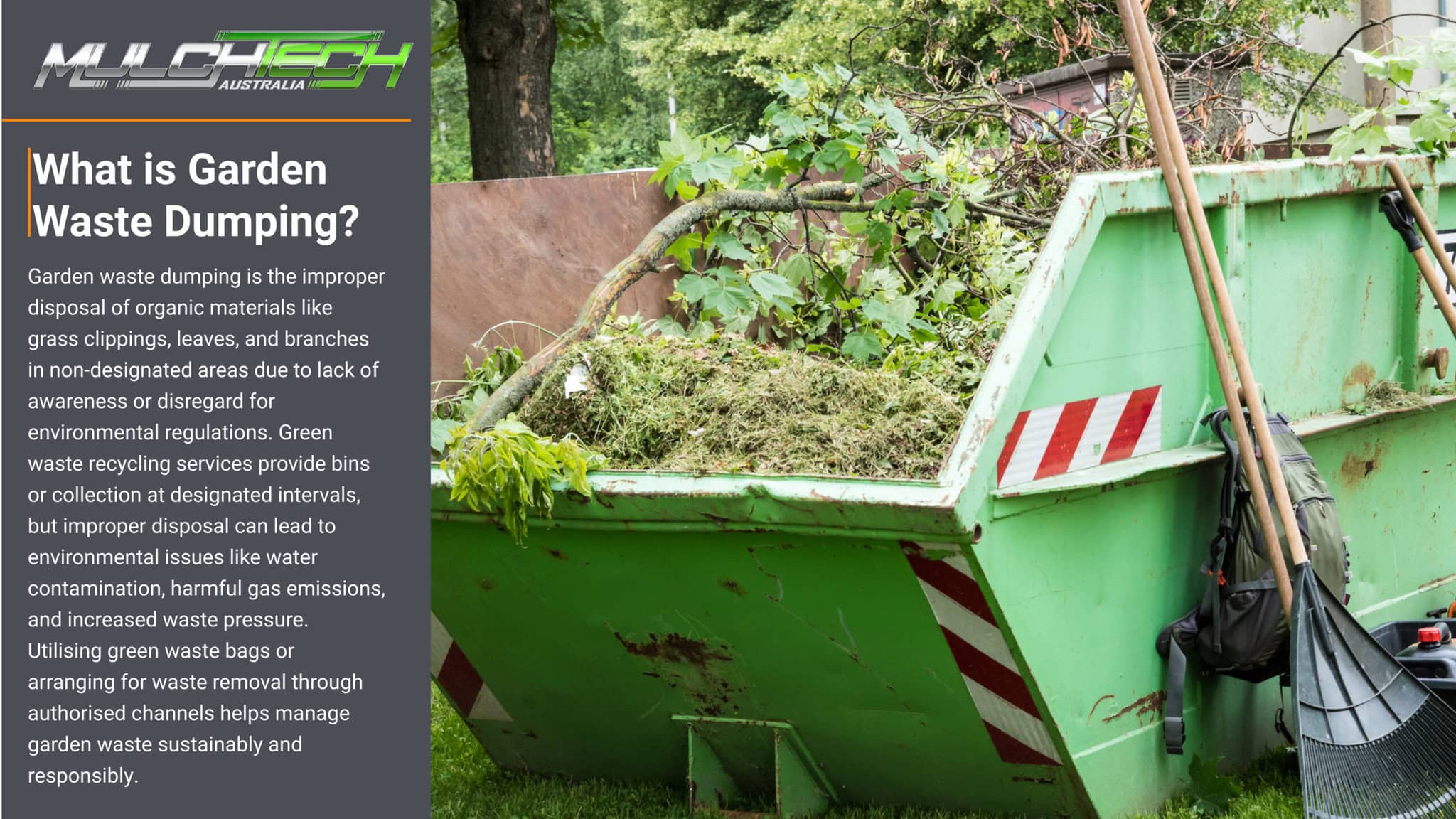 Garden Waste Dumping | Mulchtech - Mulchers | 0439 666 535 | Yard Waste ...