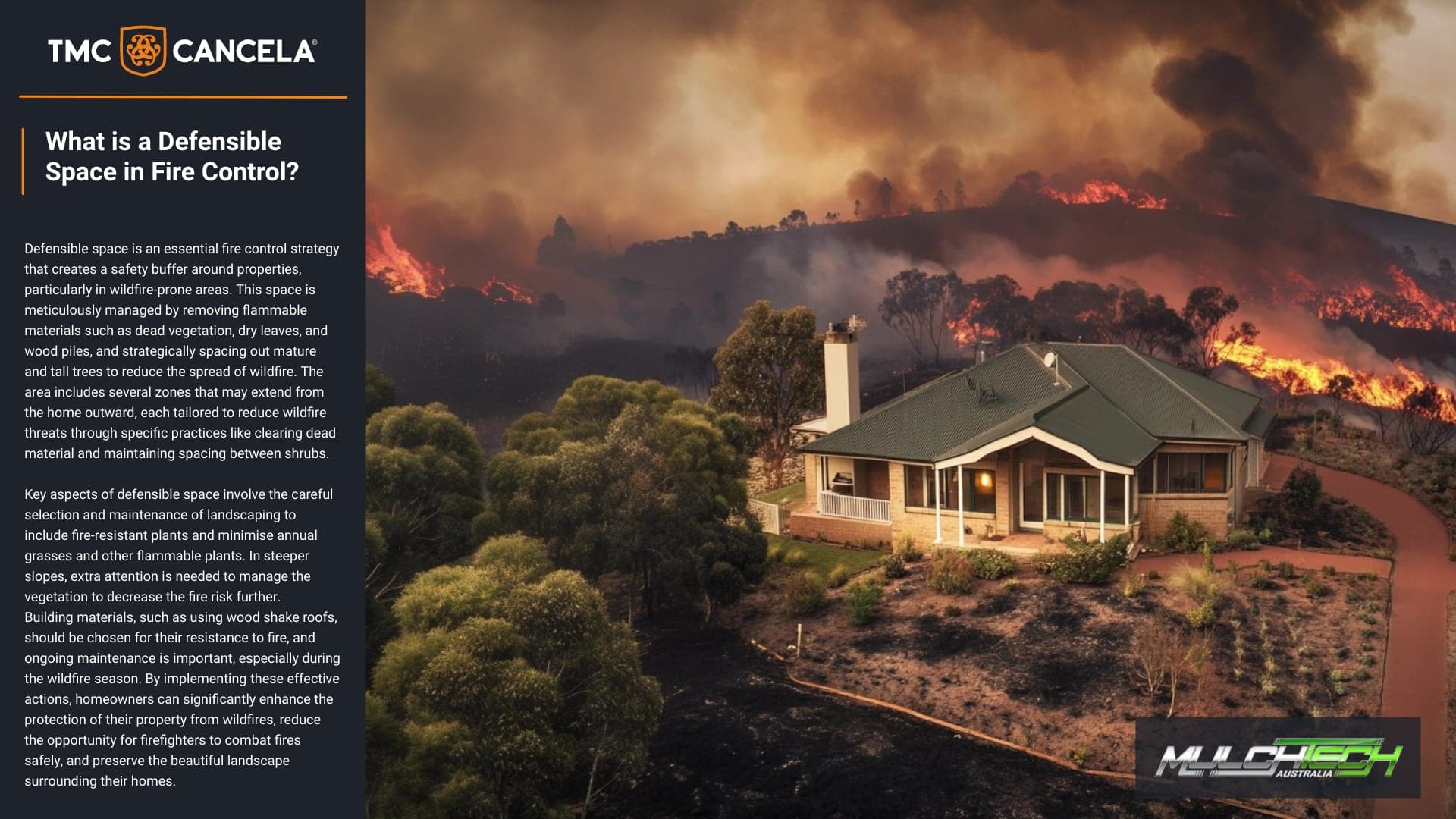 Defensible Space | Mulchtech - Mulchers | 0439 666 535 | Fire Breaks ...