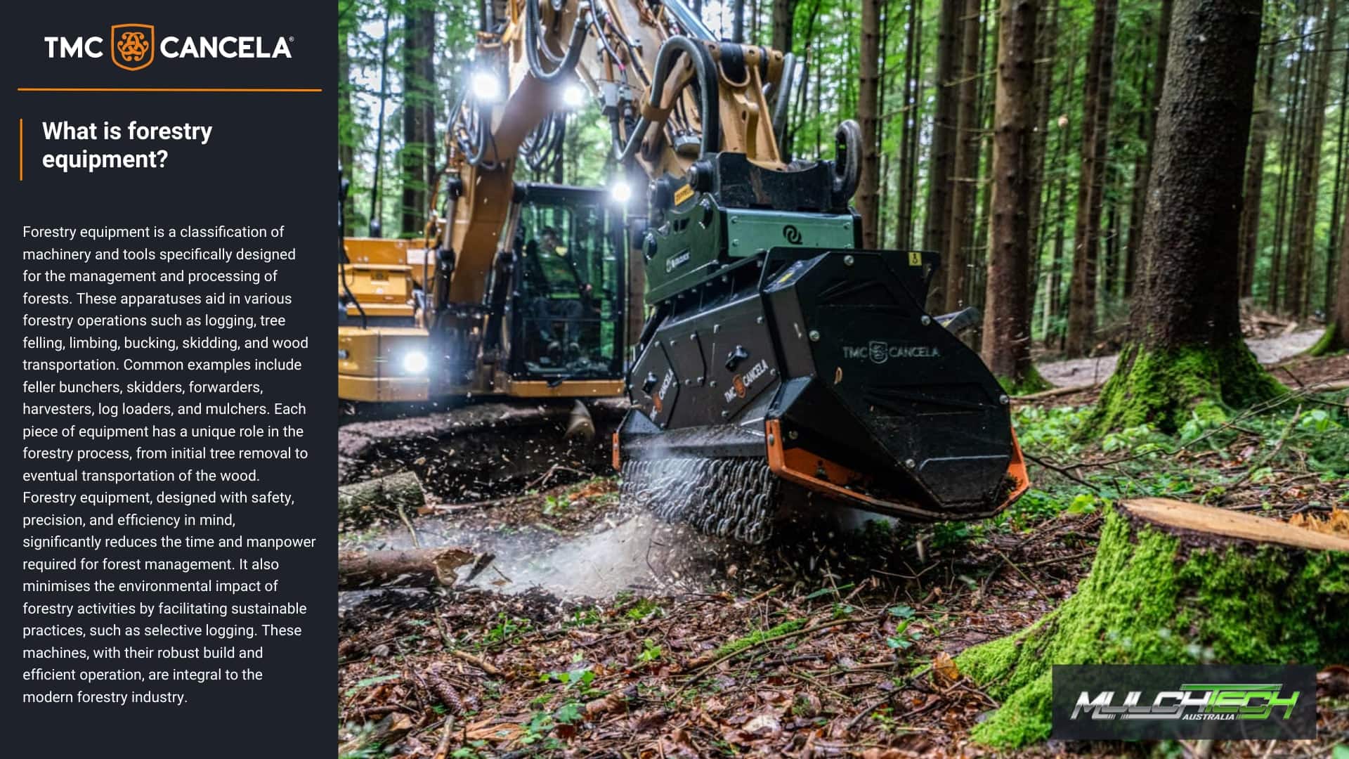 Agricultural and forestry equipment | TMC Cancela Australia | Mulchtech | 0439 666 500 ...